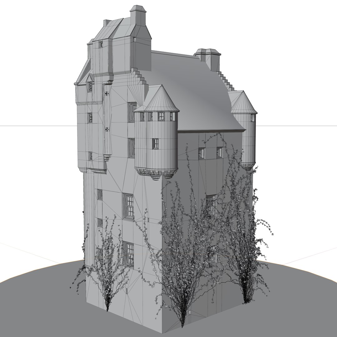 Scottish Castle Amisfield Tower With PBR Materials 3D - TurboSquid 1891873