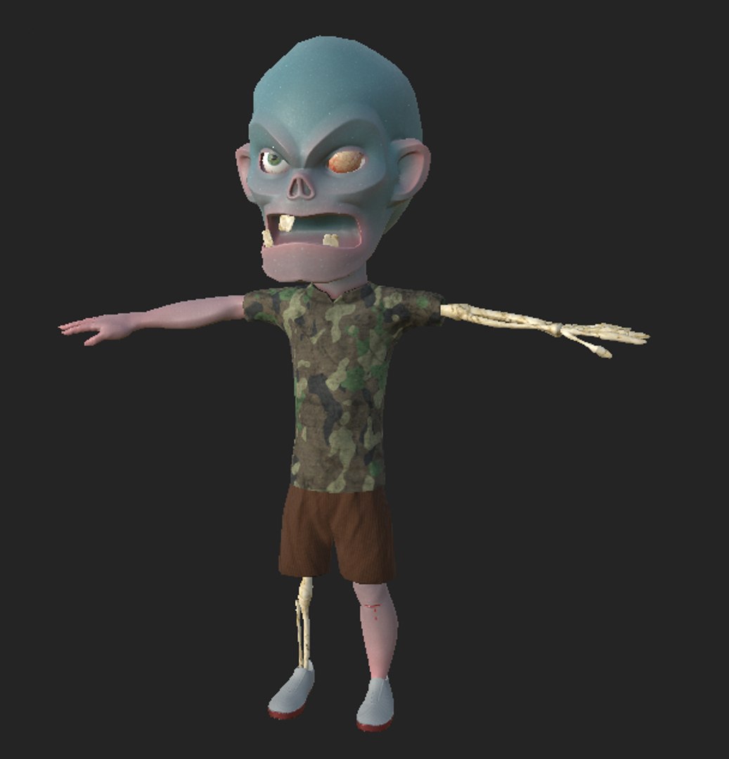 3D Zombie - TurboSquid 1279652