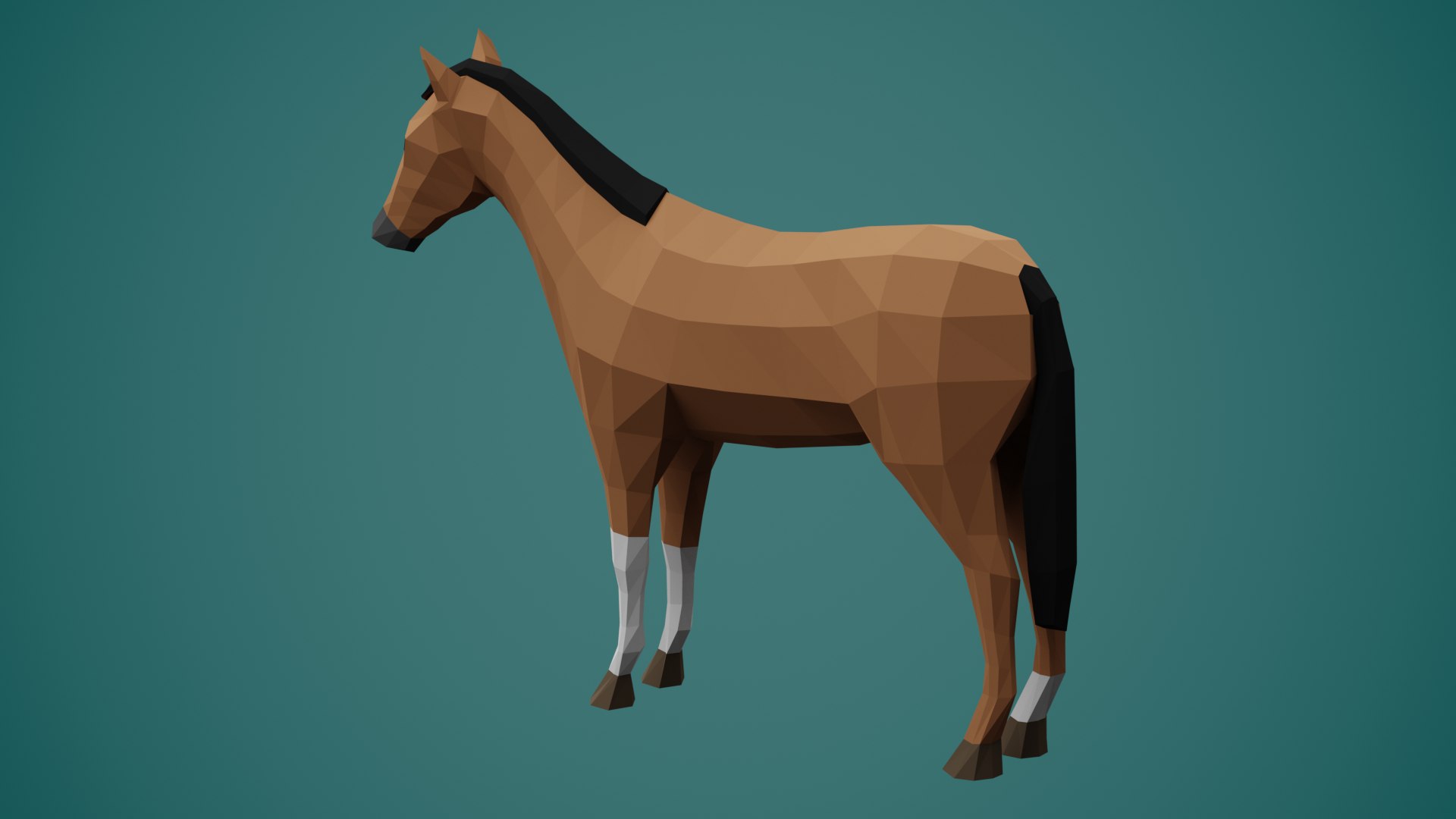 Stylized Lowpoly HORSE 3D Model - TurboSquid 2185948
