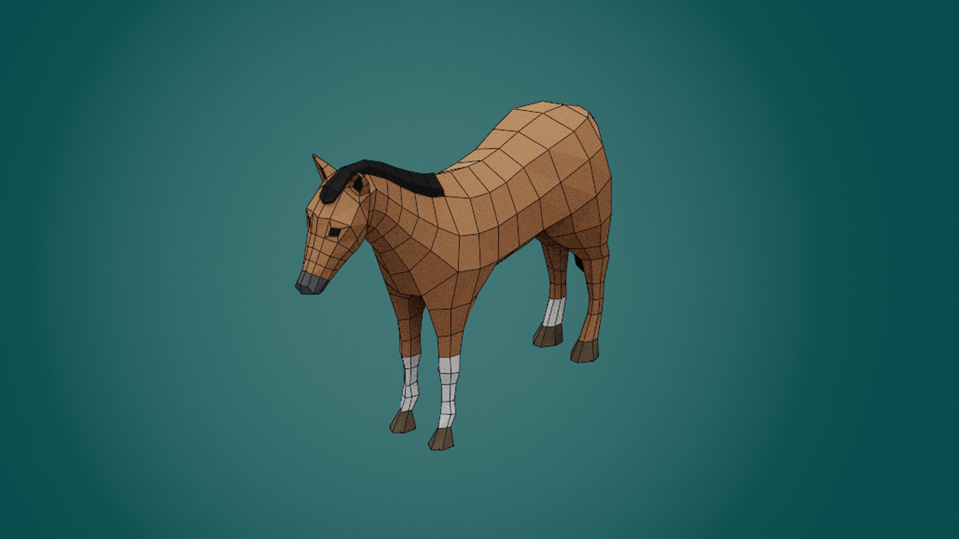 Stylized Lowpoly HORSE 3D Model - TurboSquid 2185948