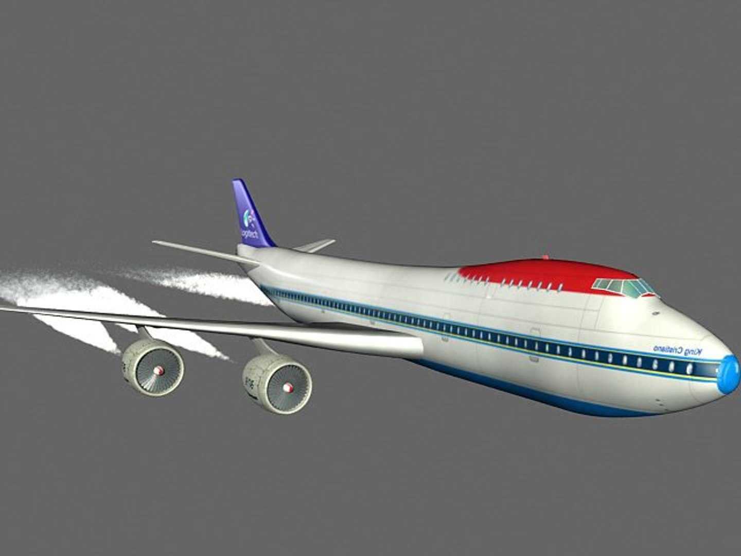 747 Engines 3d Model