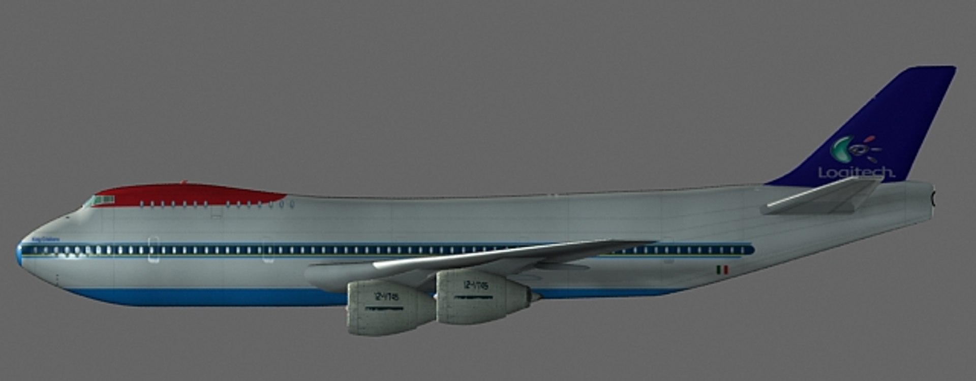 747 Engines 3d Model