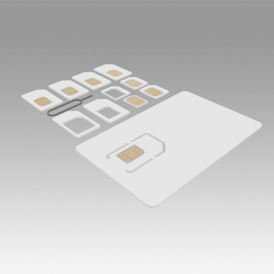 3D Sim Card - TurboSquid 1349029