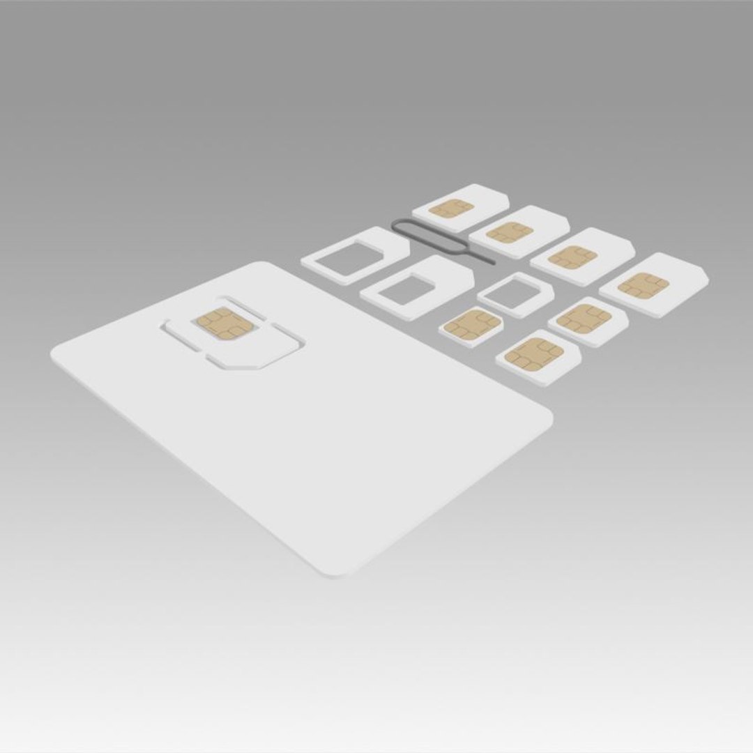 3D Sim Card - TurboSquid 1349029