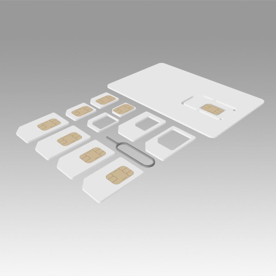 3D Sim Card - TurboSquid 1349029