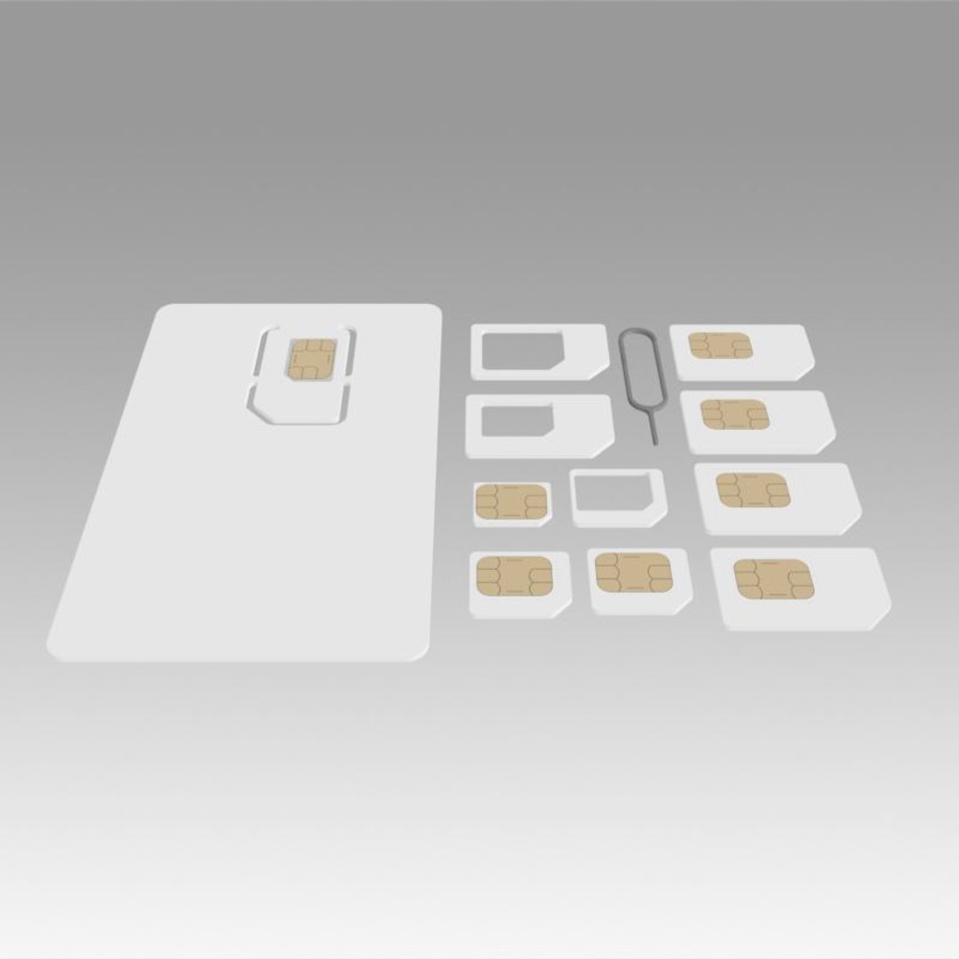 3D Sim Card - TurboSquid 1349029
