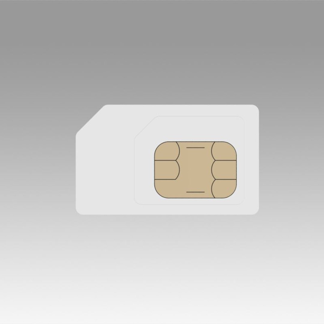 3D Sim Card - TurboSquid 1349029