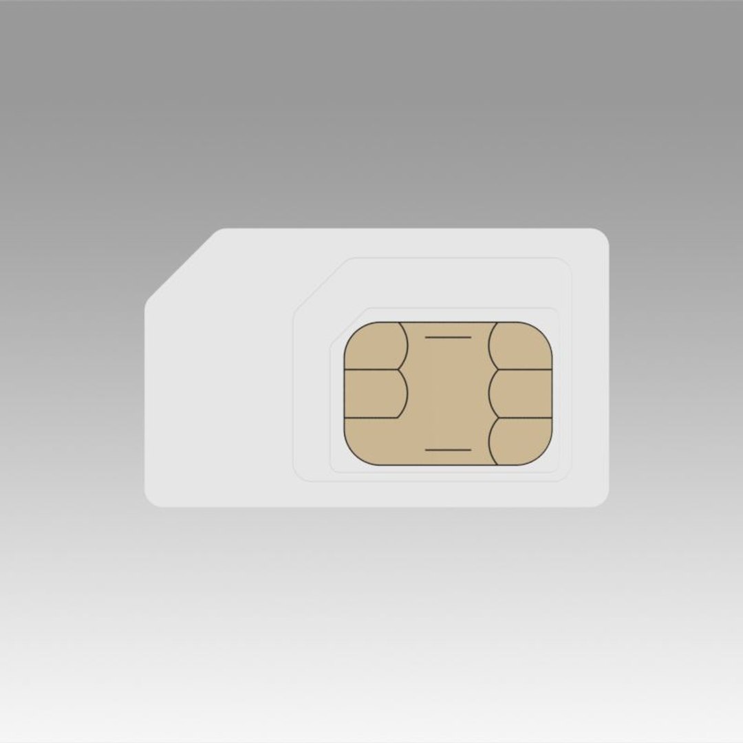 3D Sim Card - TurboSquid 1349029
