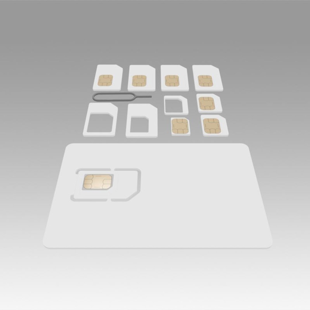3D Sim Card - TurboSquid 1349029