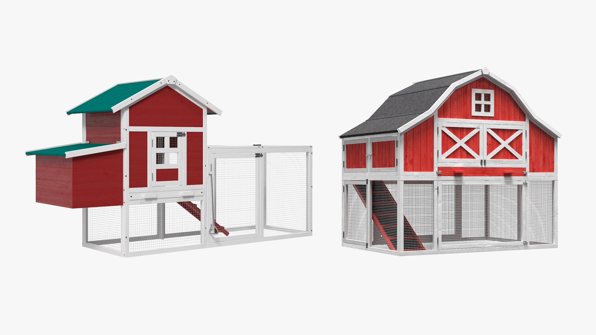 3D Chicken Coops Collection - TurboSquid 2093175