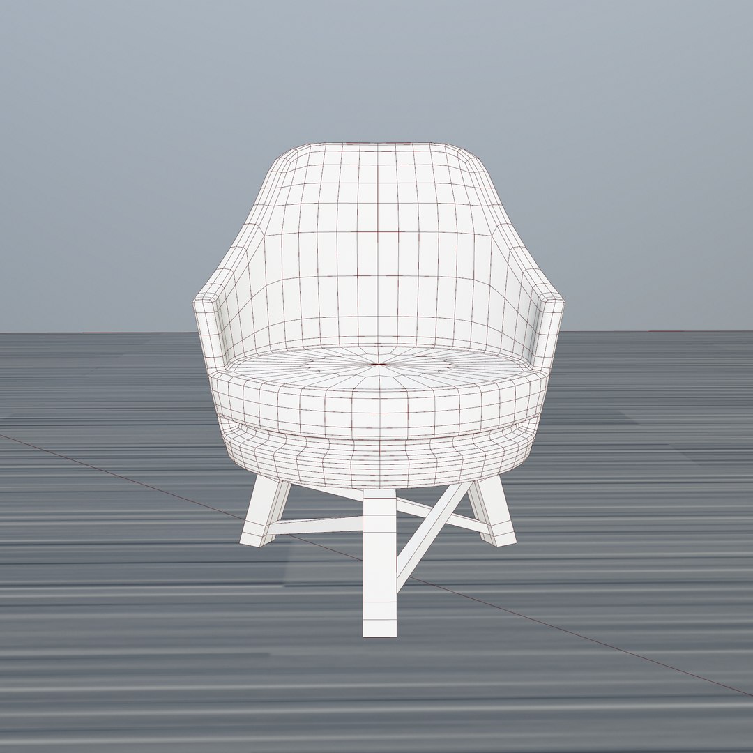 3D Model Chair Low-poly - TurboSquid 2063193