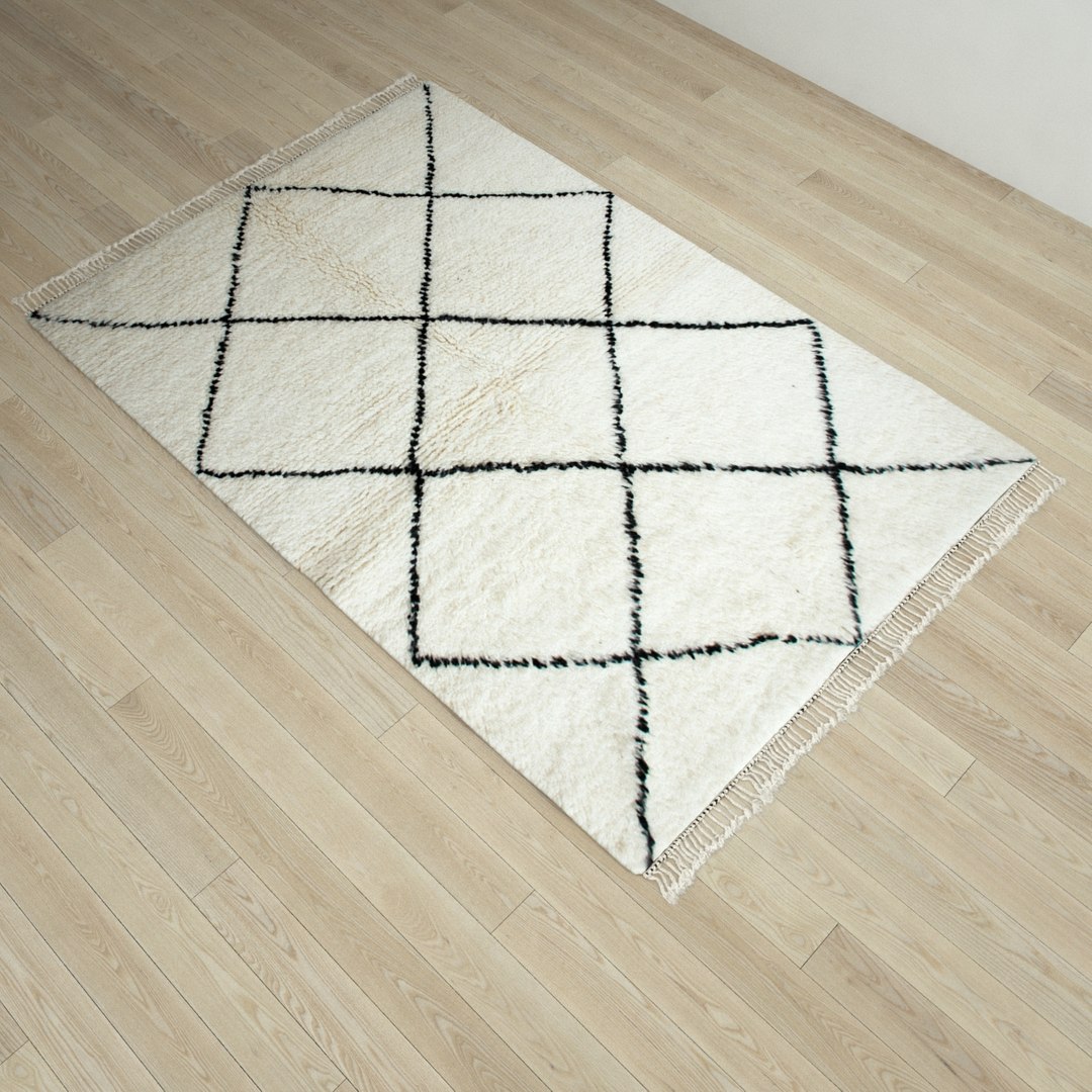 3D Beni Carpet Berber Morocco Rug Model - TurboSquid 1570644
