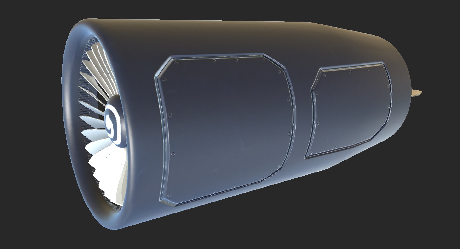Turbofan Engine 3d Model