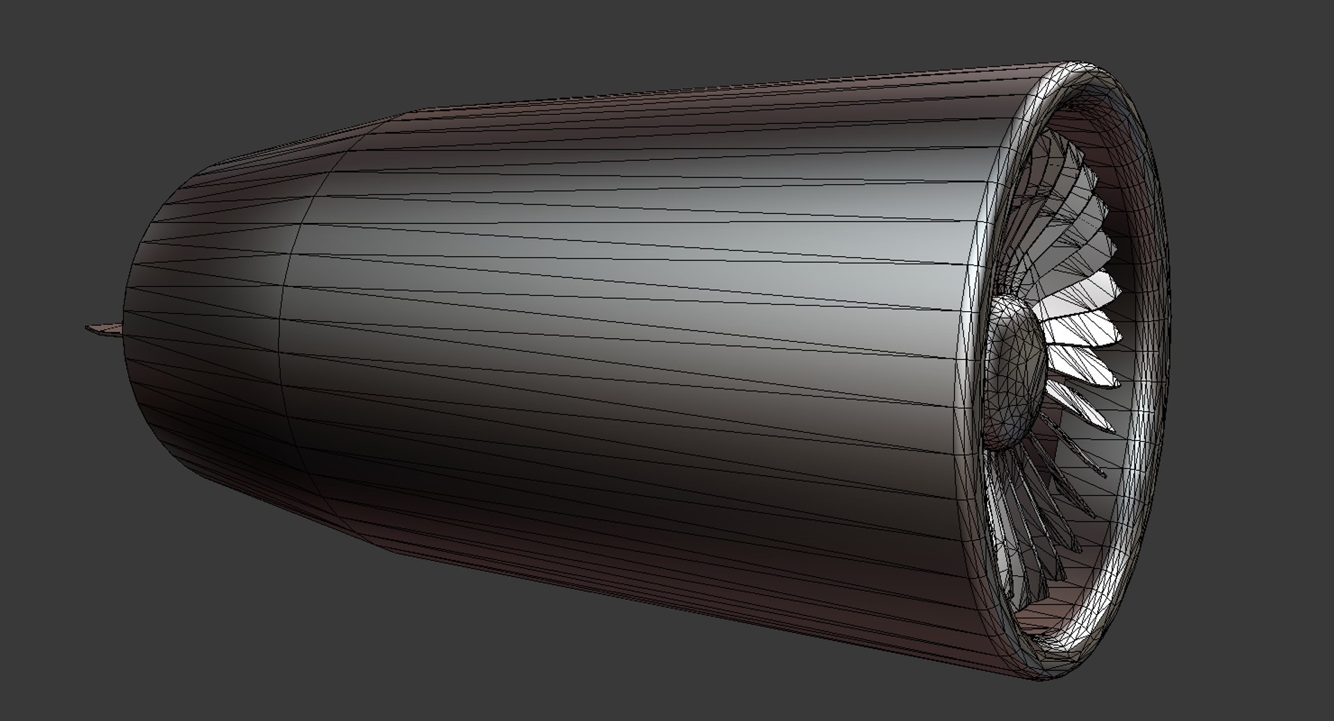 Turbofan Engine 3d Model