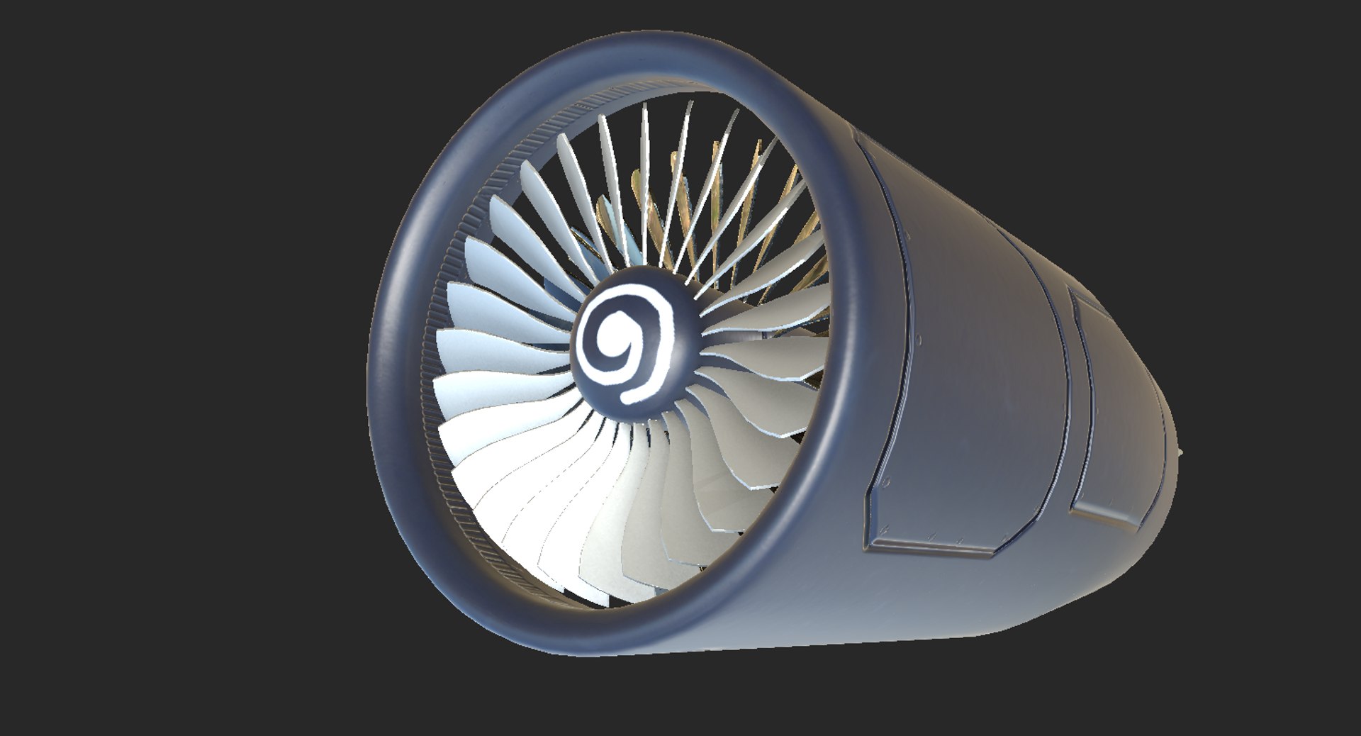 Turbofan Engine 3d Model