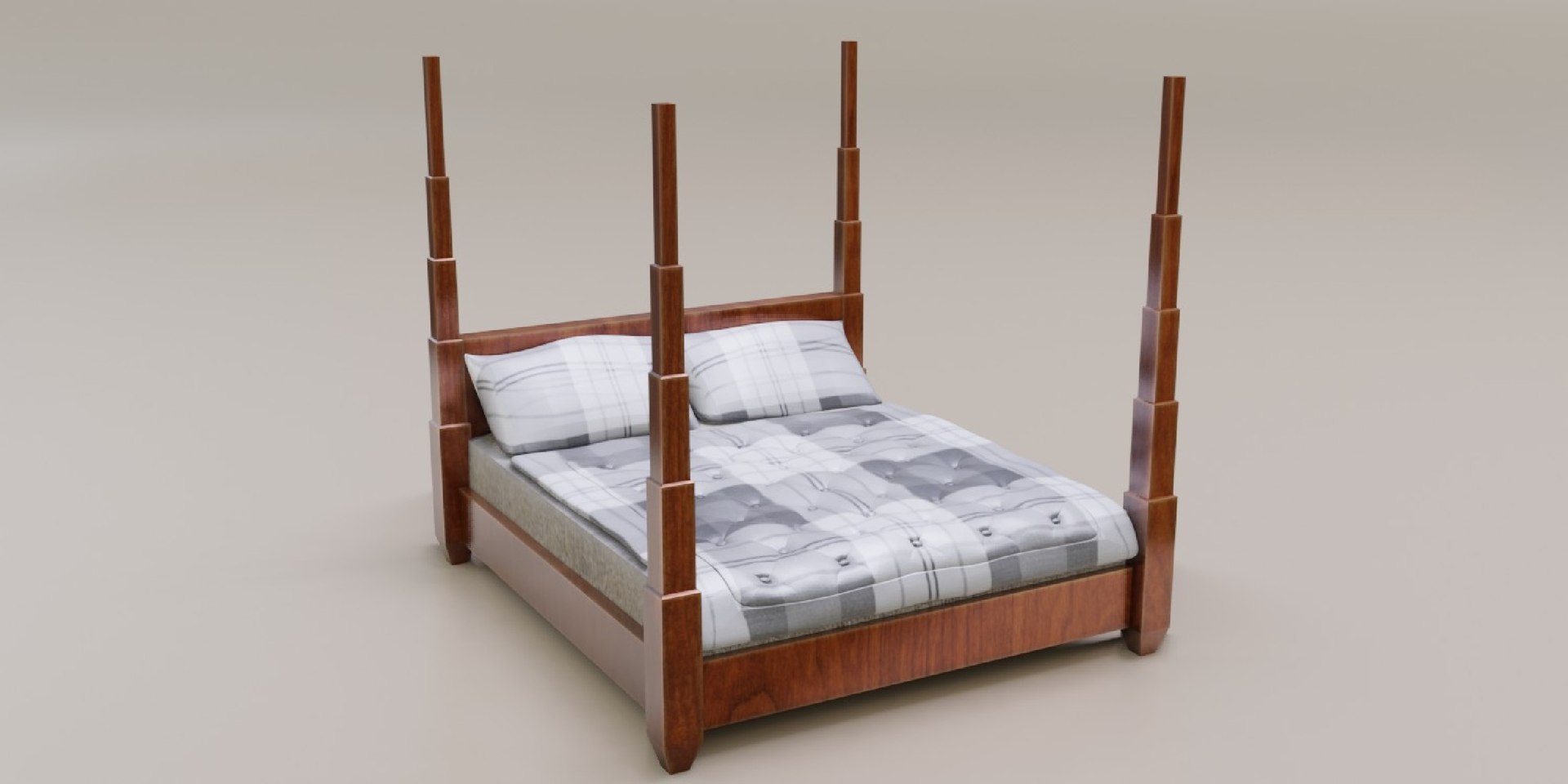 Bed 02 Model In Blender 3D 3D Model - TurboSquid 1851198