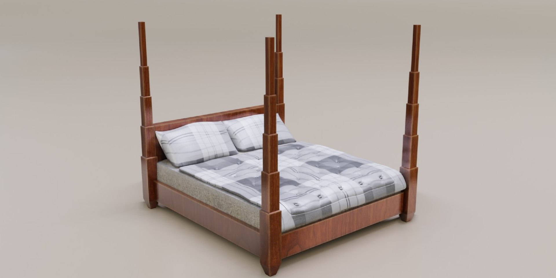 Bed 02 Model In Blender 3D 3D Model - TurboSquid 1851198