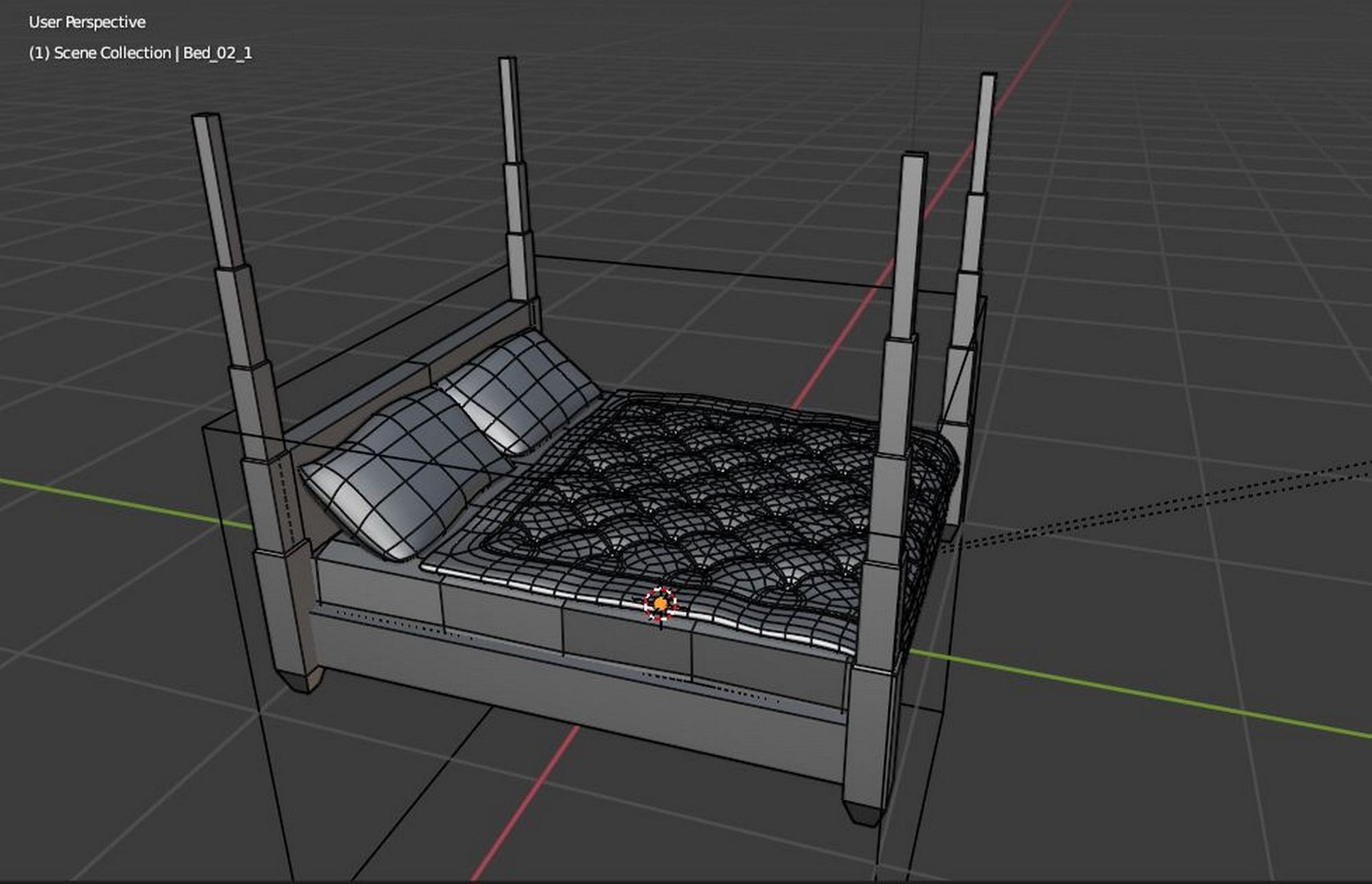 Bed 02 Model In Blender 3D 3D Model - TurboSquid 1851198