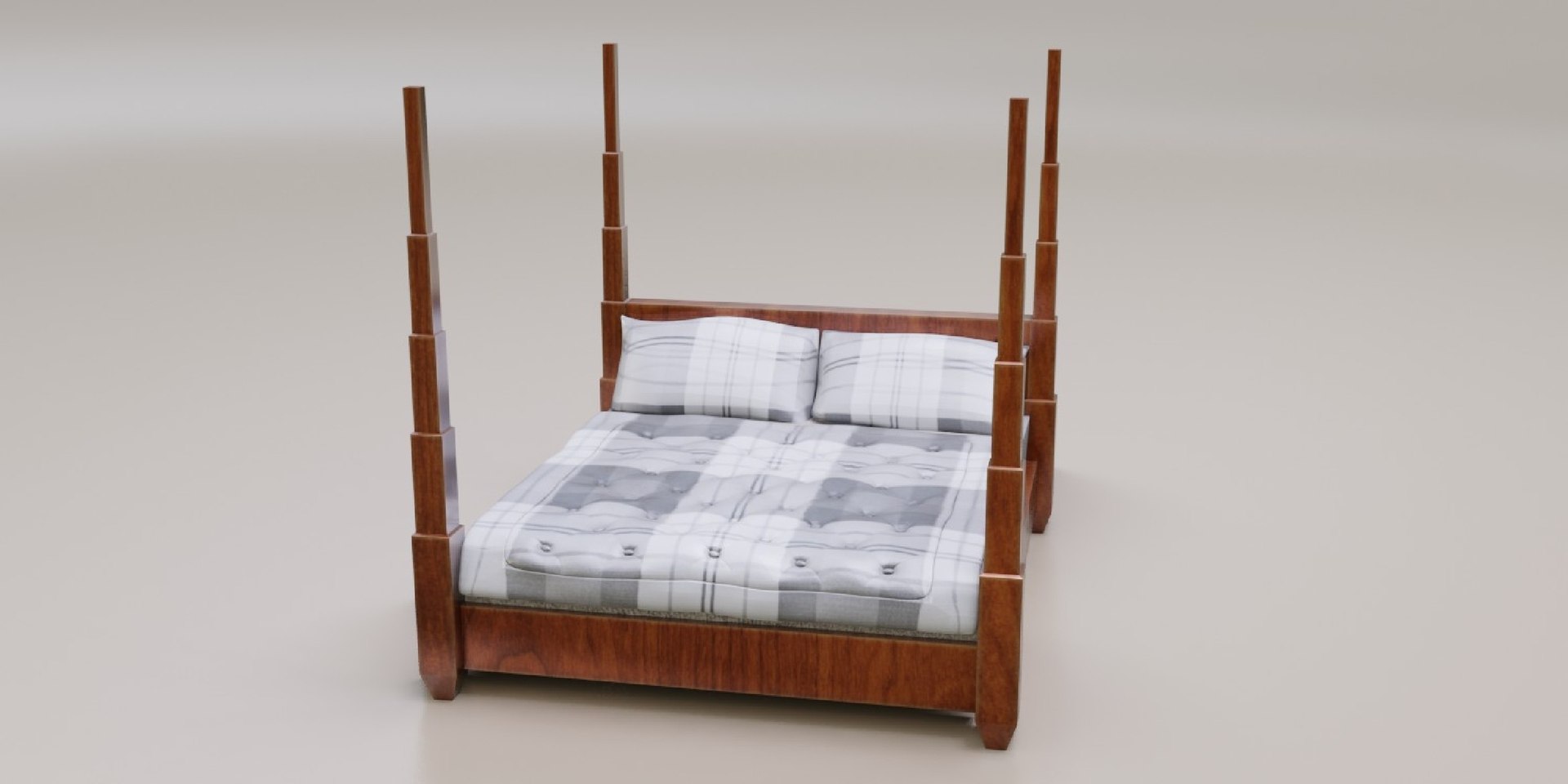 Bed 02 Model In Blender 3D 3D Model - TurboSquid 1851198
