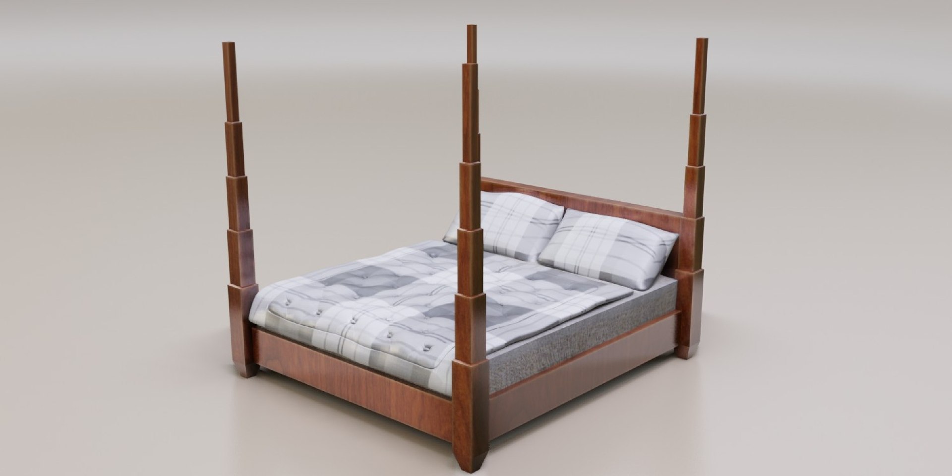 Bed 02 Model In Blender 3D 3D Model - TurboSquid 1851198