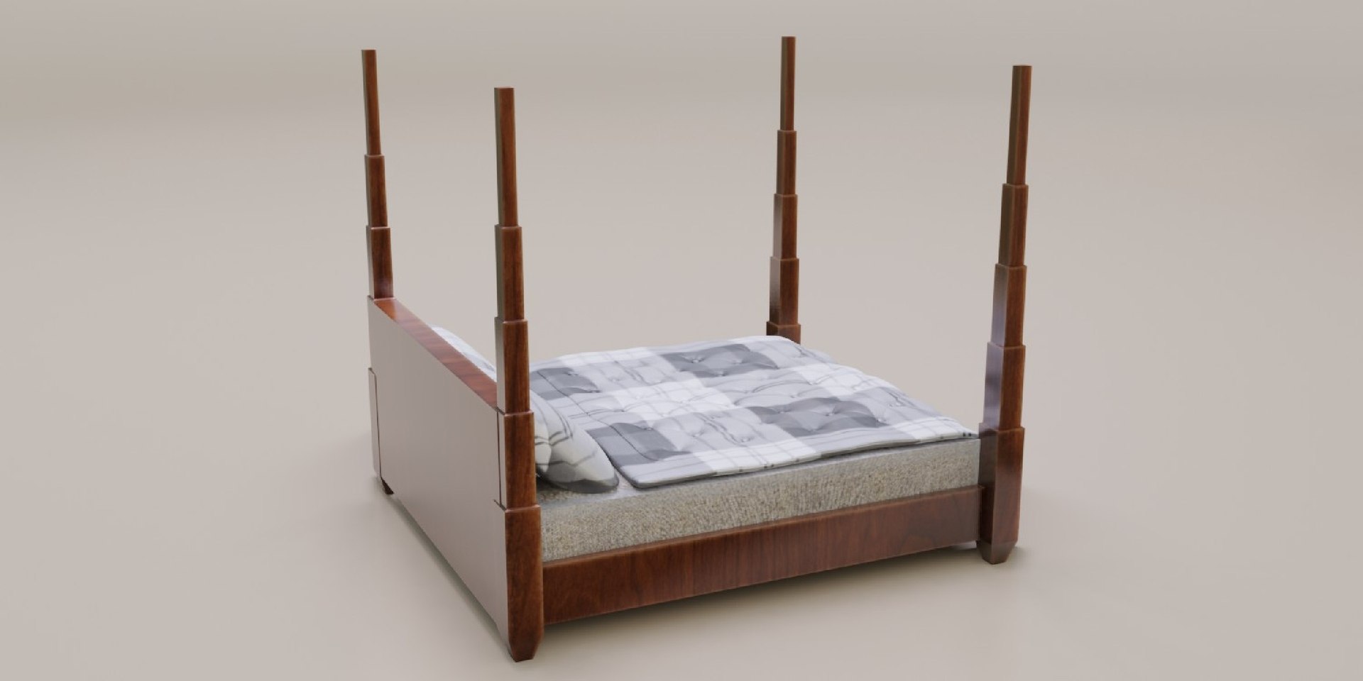 Bed 02 Model In Blender 3D 3D Model - TurboSquid 1851198