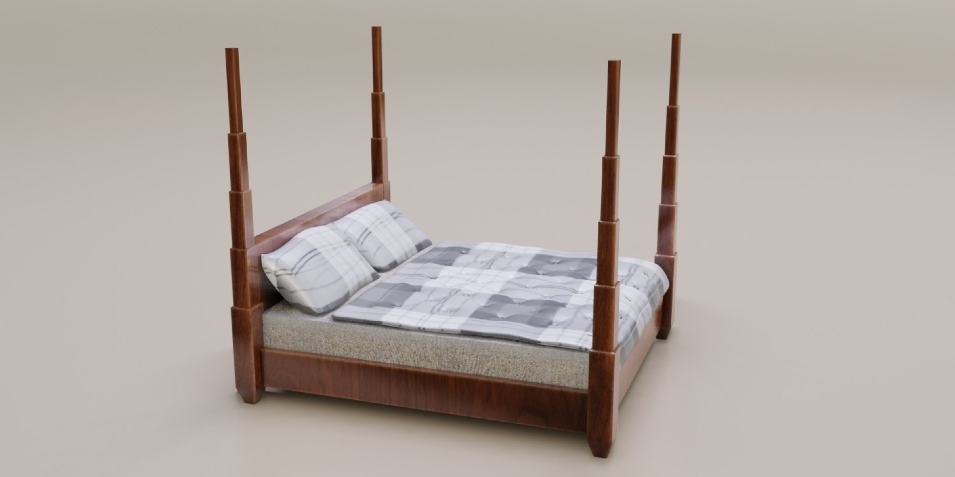 Bed 02 Model In Blender 3D 3D Model - TurboSquid 1851198