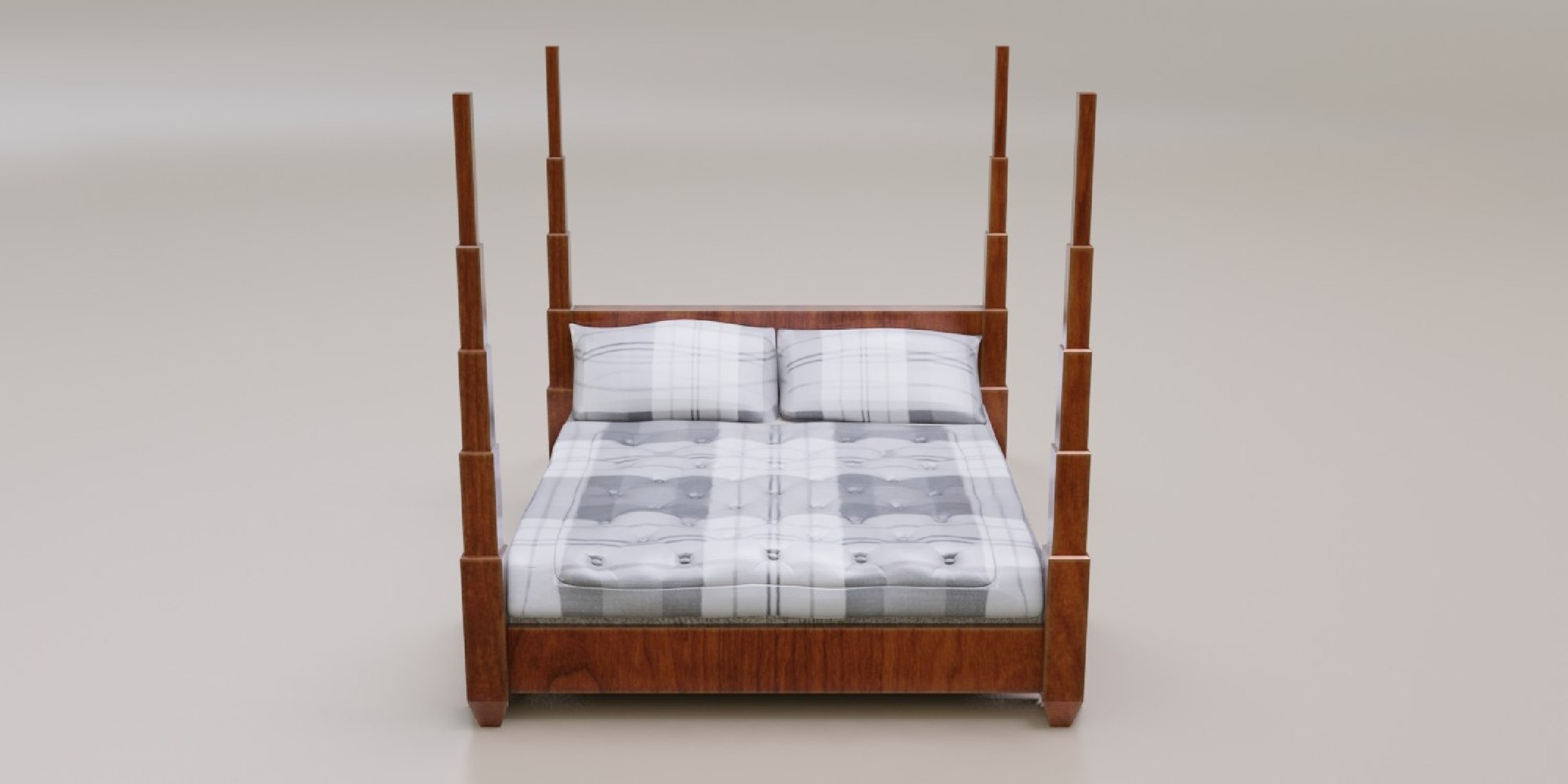 Bed 02 Model In Blender 3D 3D Model - TurboSquid 1851198