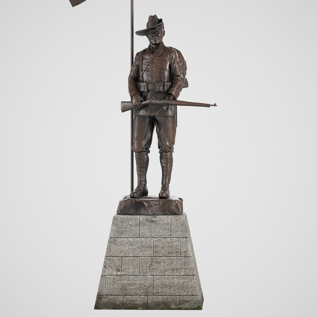 3d Soldier Statue