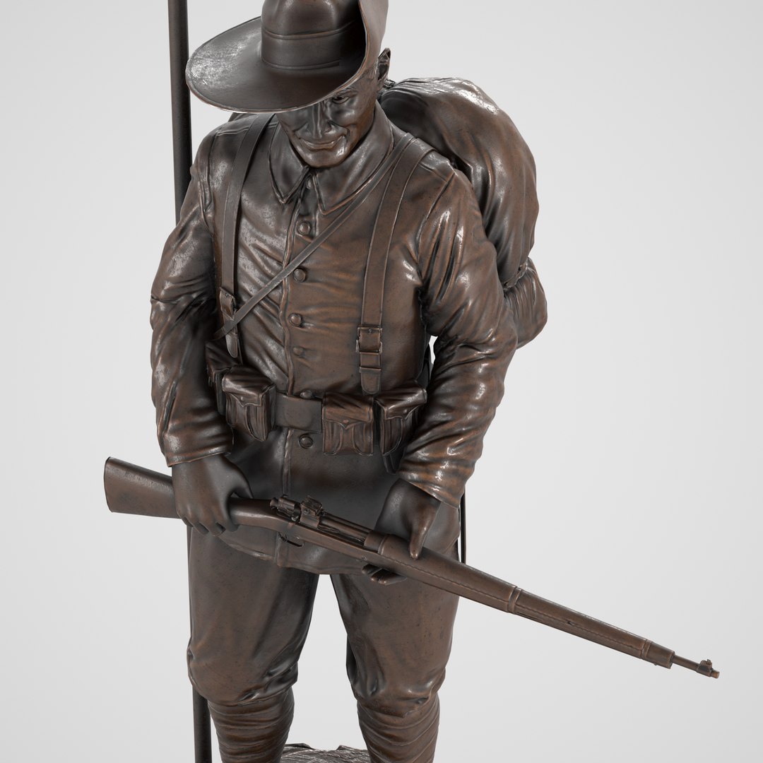 3d Soldier Statue