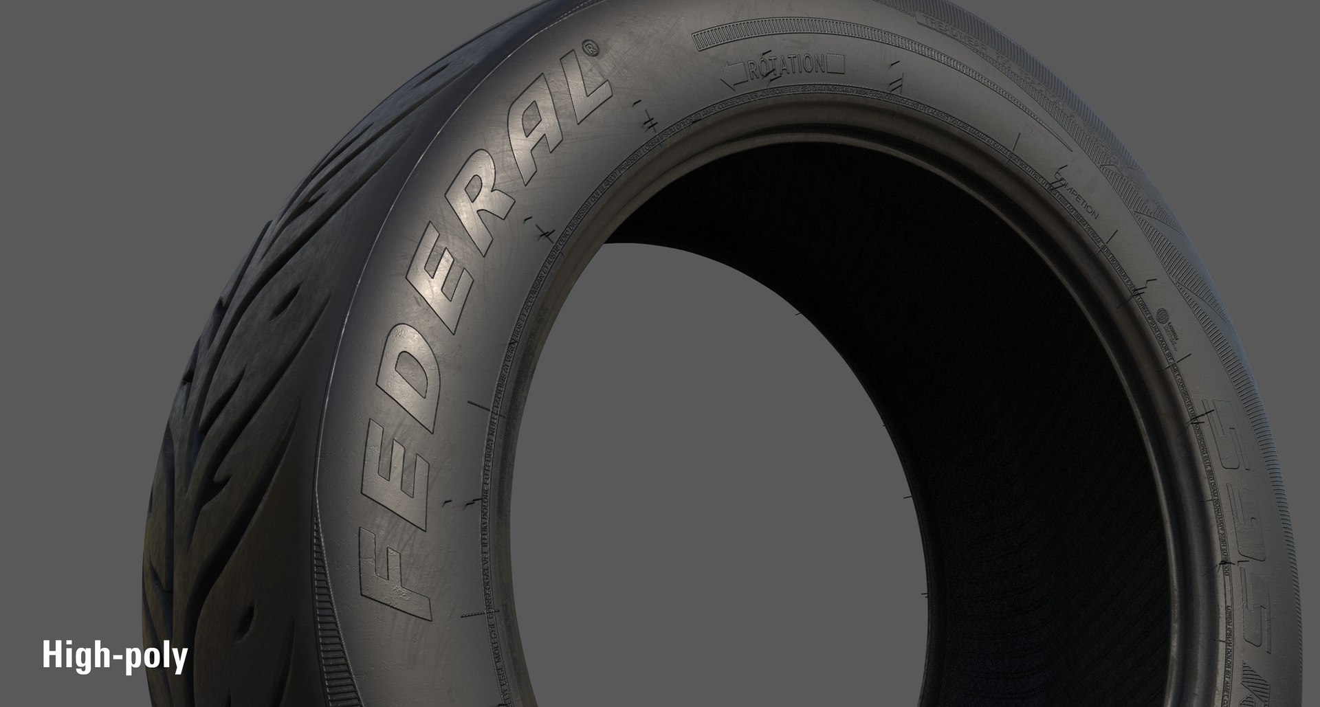 Federal 595 RS 205 50 For 15x8 3D Model - TurboSquid 1996708