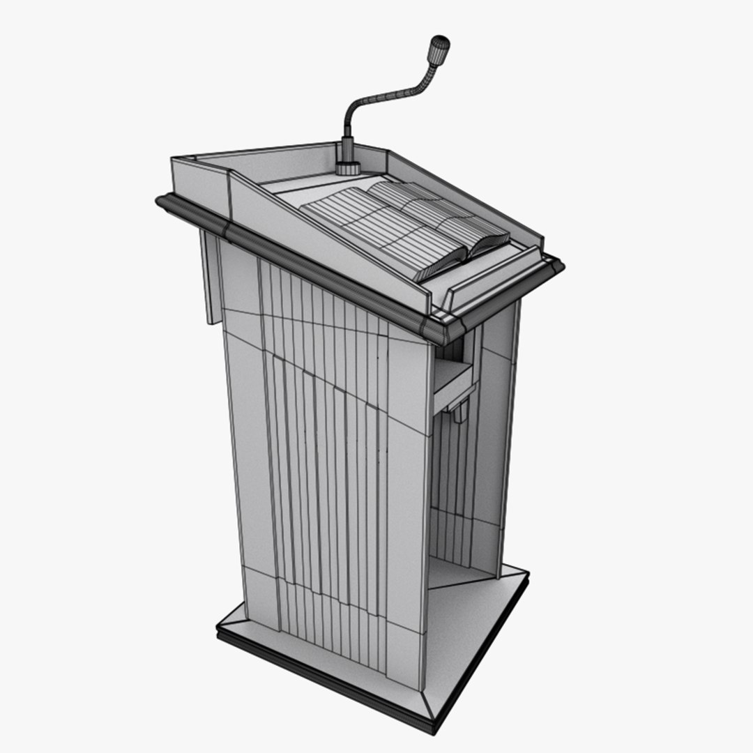 3d Podium Set Model