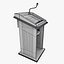 3d Podium Set Model