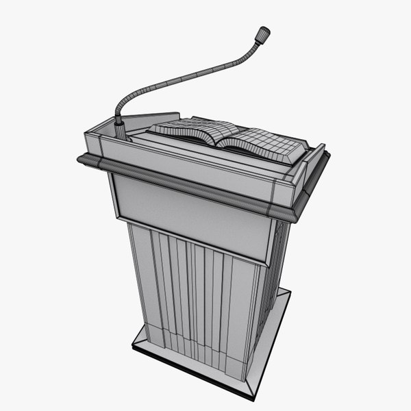 3d podium set model