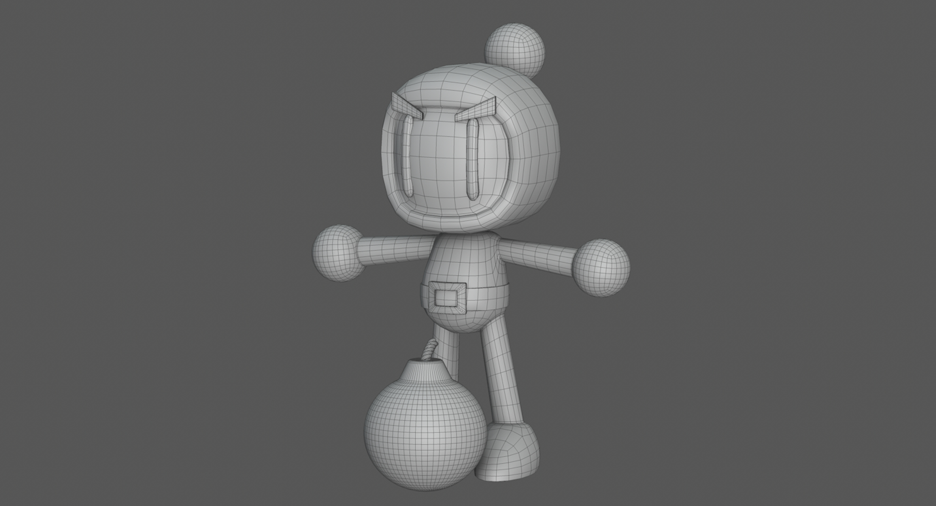 3D Model Kurubon Super Bomberman Black - TurboSquid 1383666