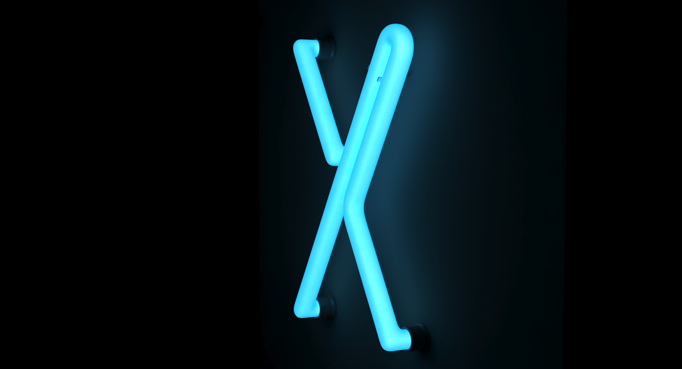 3D neon letter x alphabet - TurboSquid 1640632