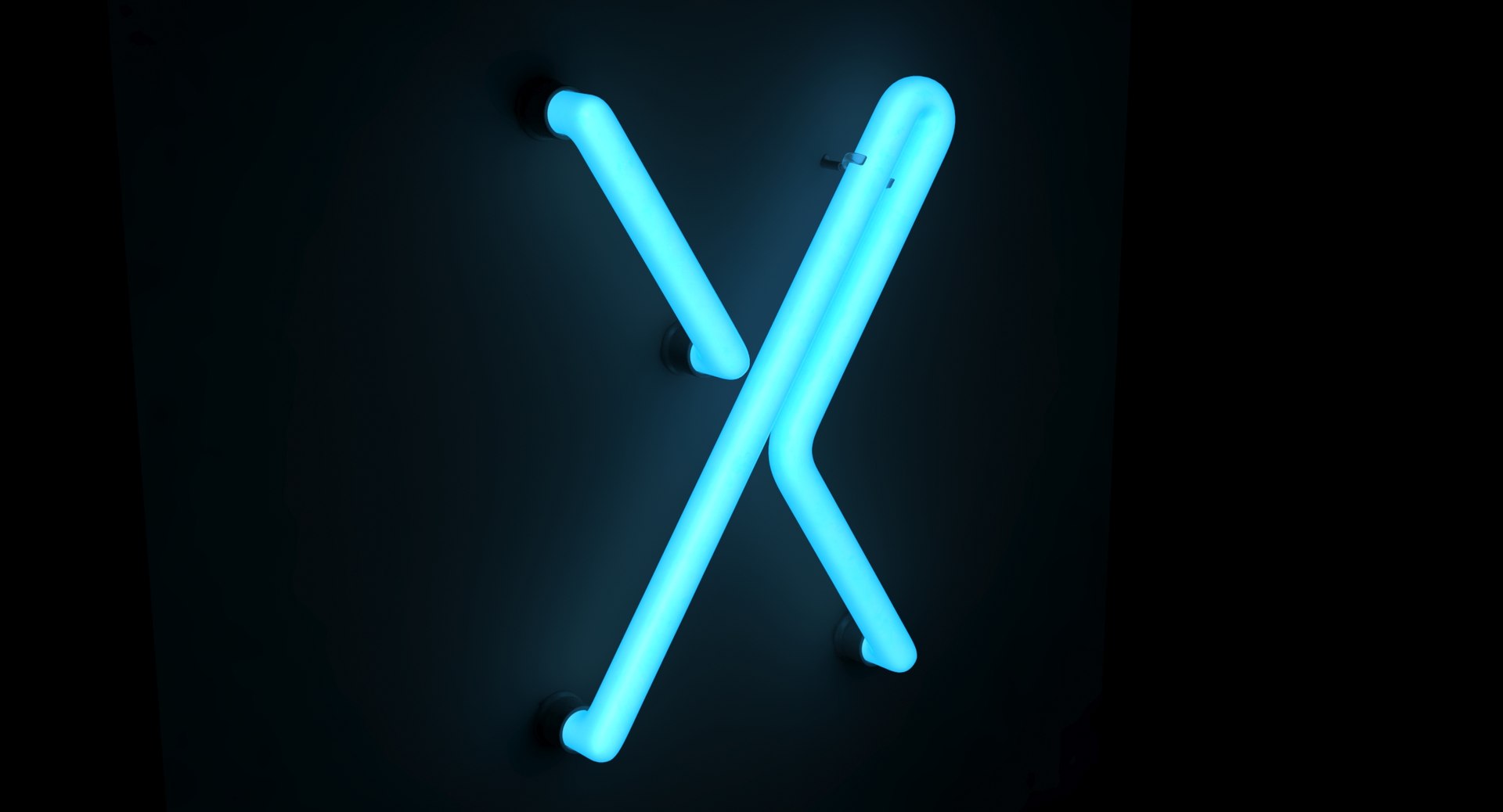 3D neon letter x alphabet - TurboSquid 1640632
