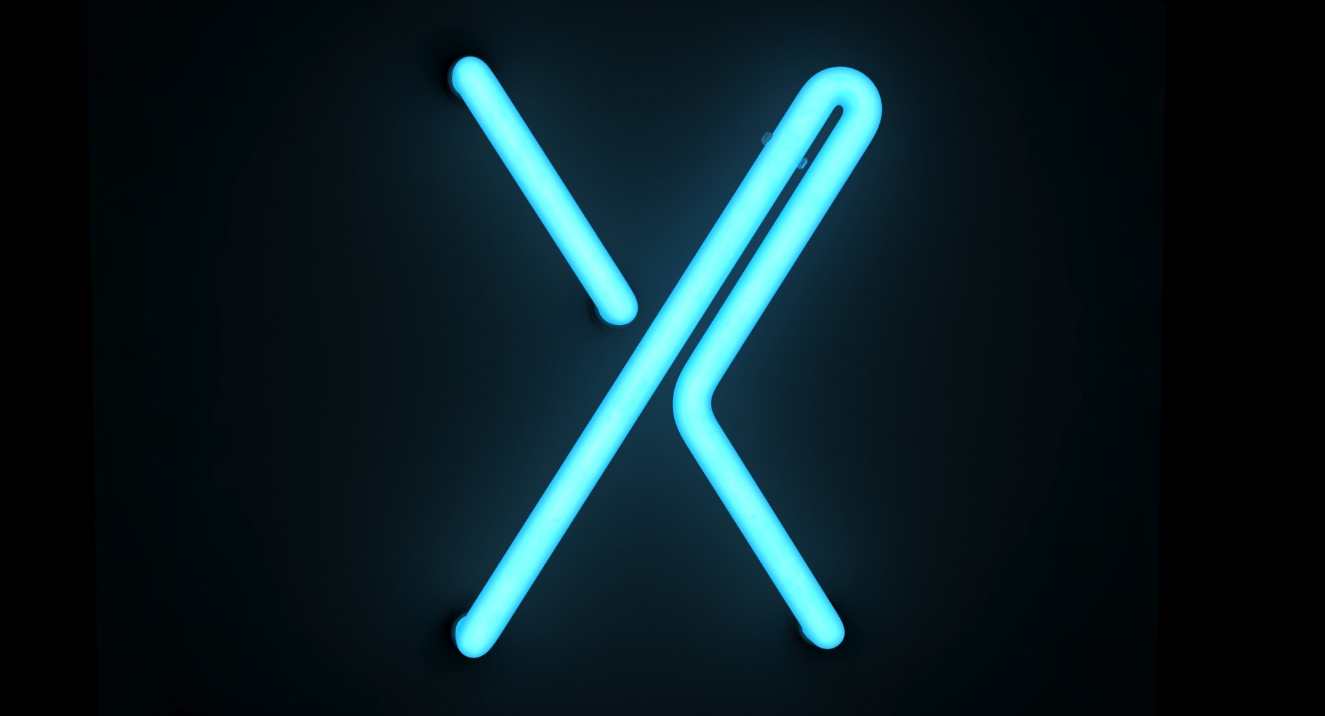 3D neon letter x alphabet - TurboSquid 1640632