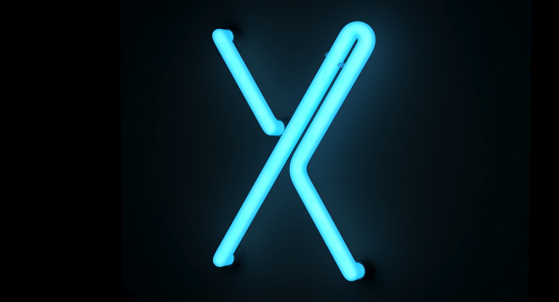 3D neon letter x alphabet - TurboSquid 1640632