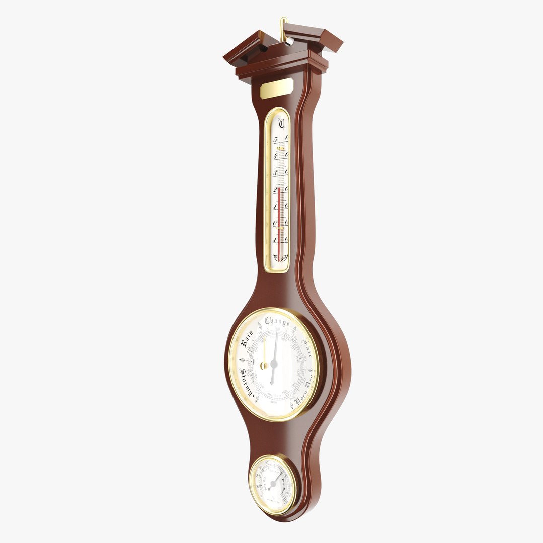 Weather Meter Including Barometer 3D Model - TurboSquid 1431655