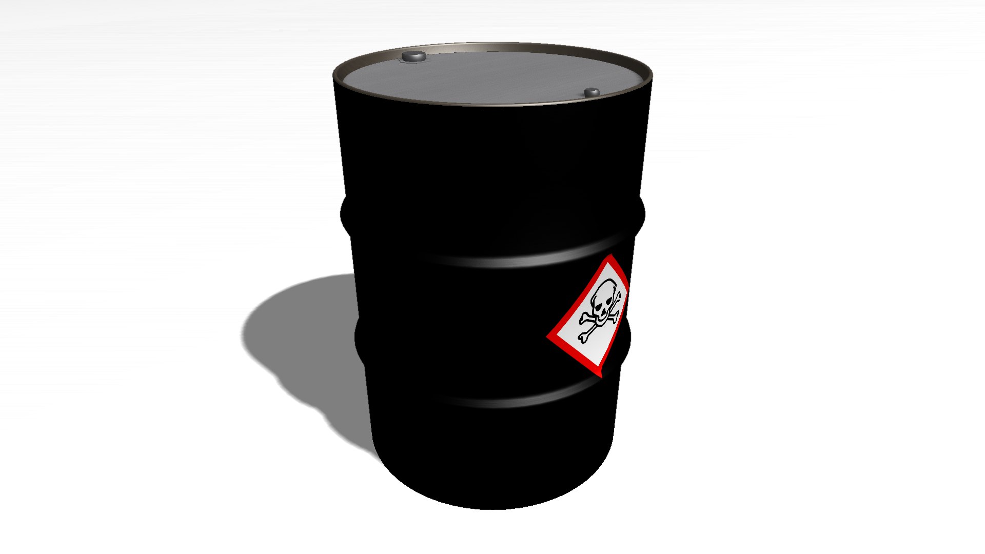 3D Metal Barrel - Poison - Full - TurboSquid 2189364