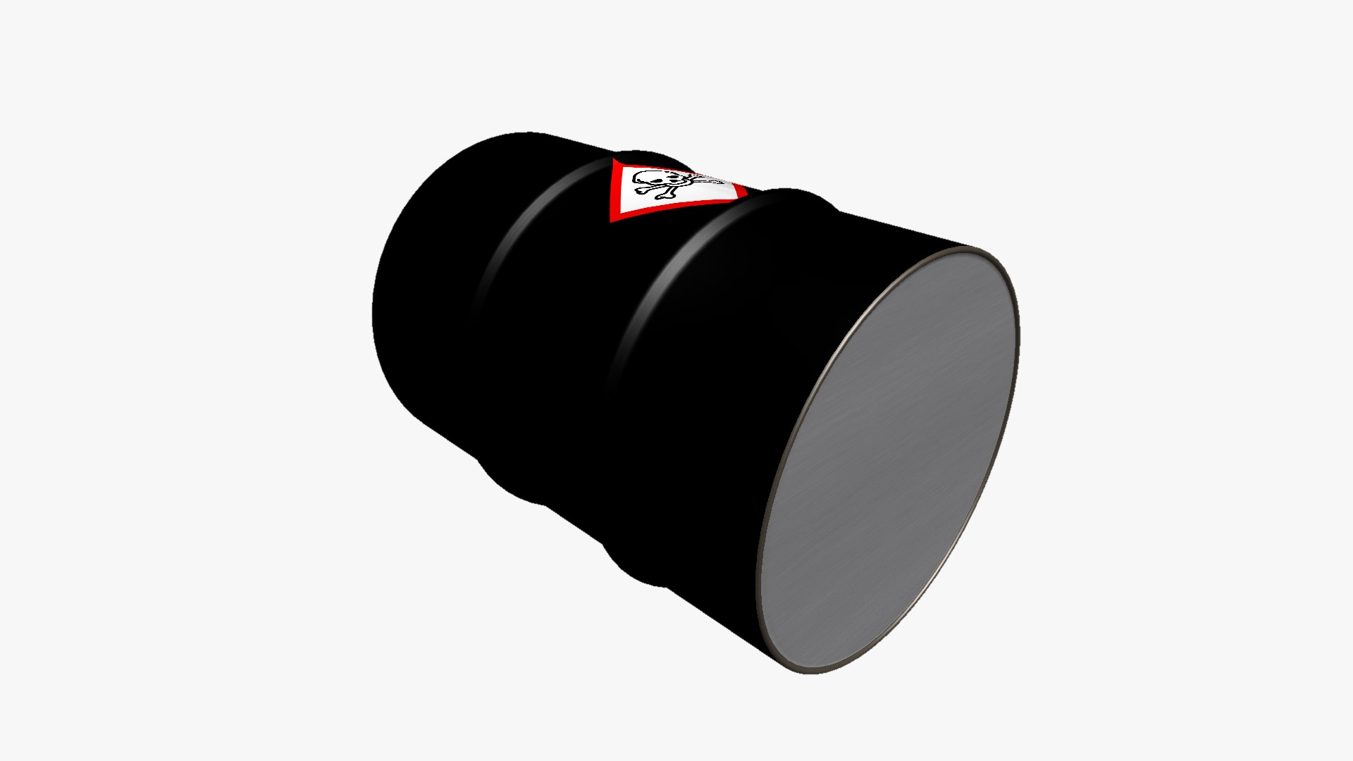 3D Metal Barrel - Poison - Full - TurboSquid 2189364