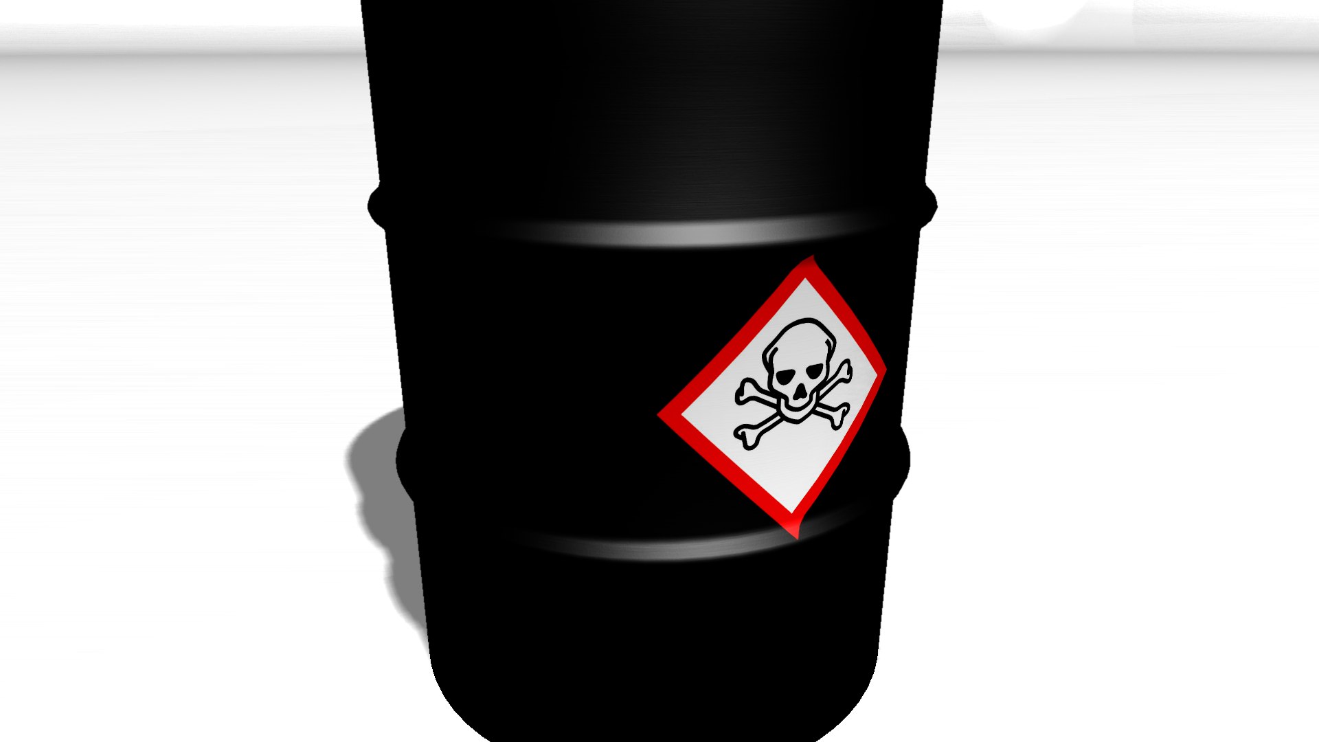 3D Metal Barrel - Poison - Full - TurboSquid 2189364
