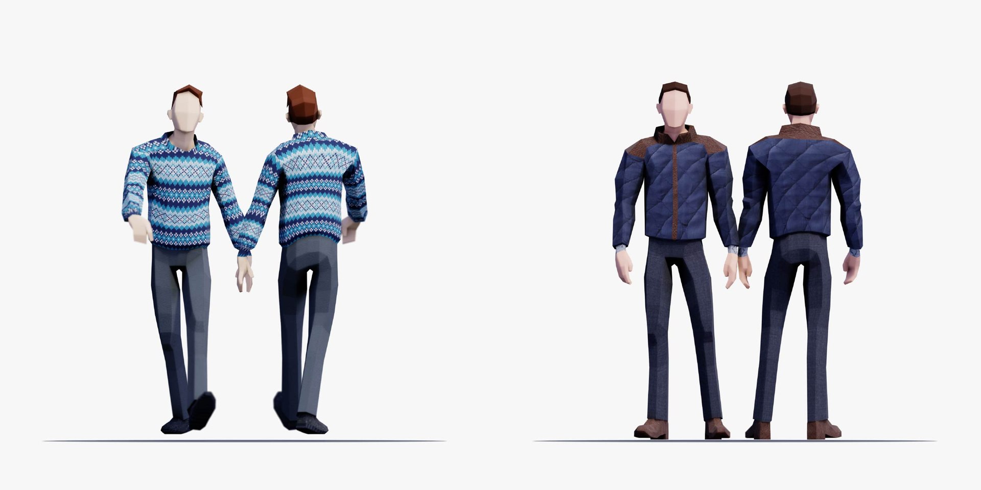 Autumn People - Animated and Rigged 3D - TurboSquid 2045989