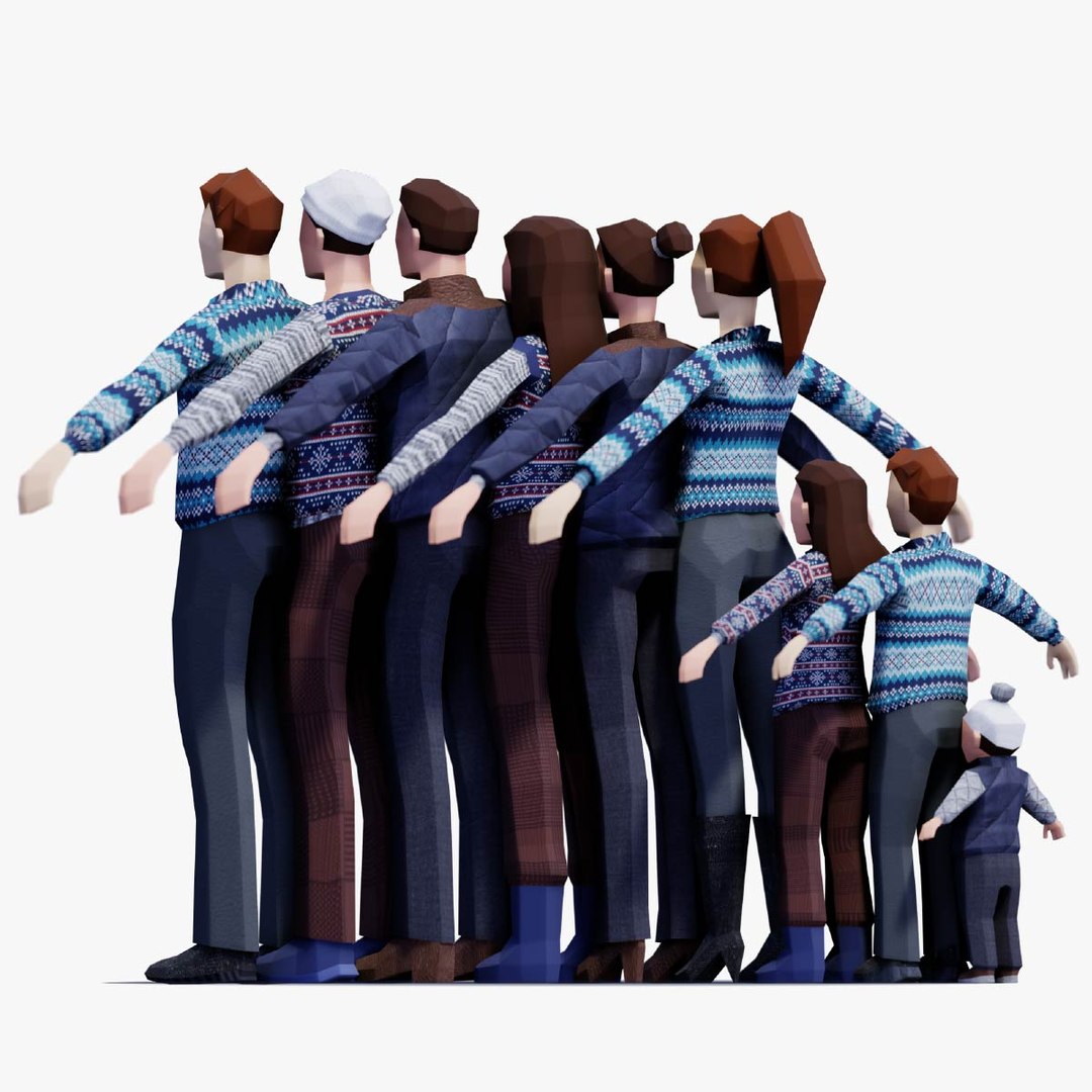 Autumn People - Animated and Rigged 3D - TurboSquid 2045989