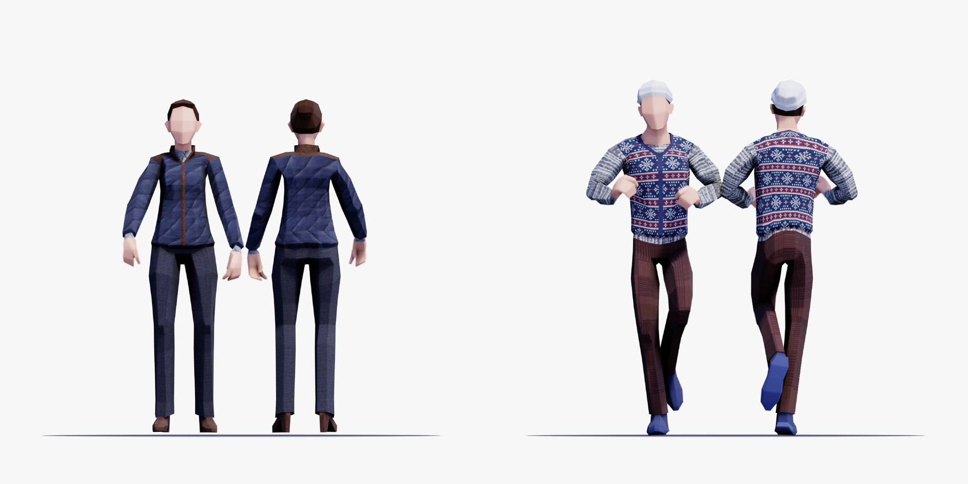 Autumn People - Animated and Rigged 3D - TurboSquid 2045989