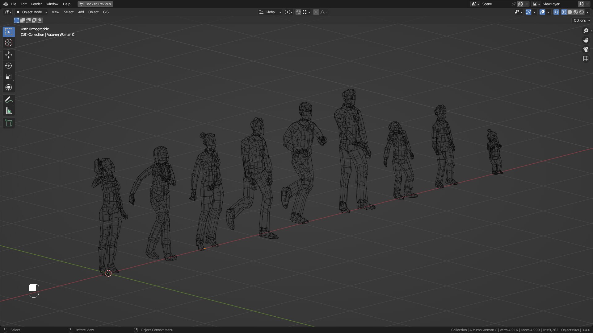 Autumn People - Animated and Rigged 3D - TurboSquid 2045989