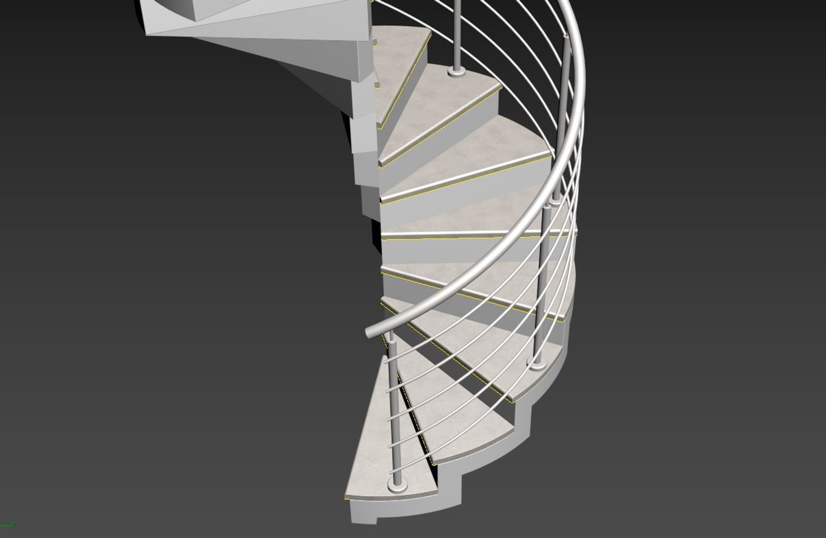 3D Spiral Stair - TurboSquid 2320965