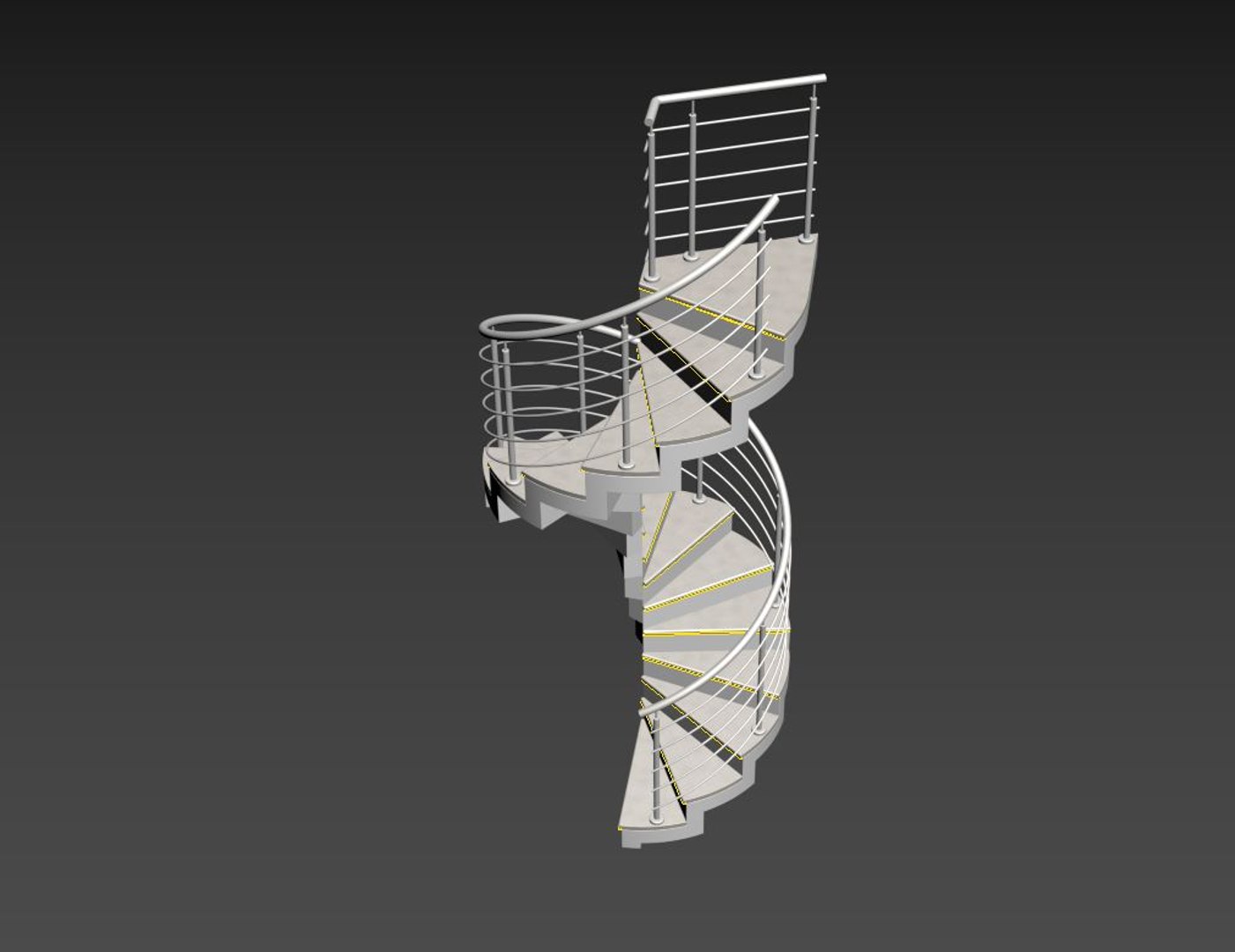 3D Spiral Stair - TurboSquid 2320965