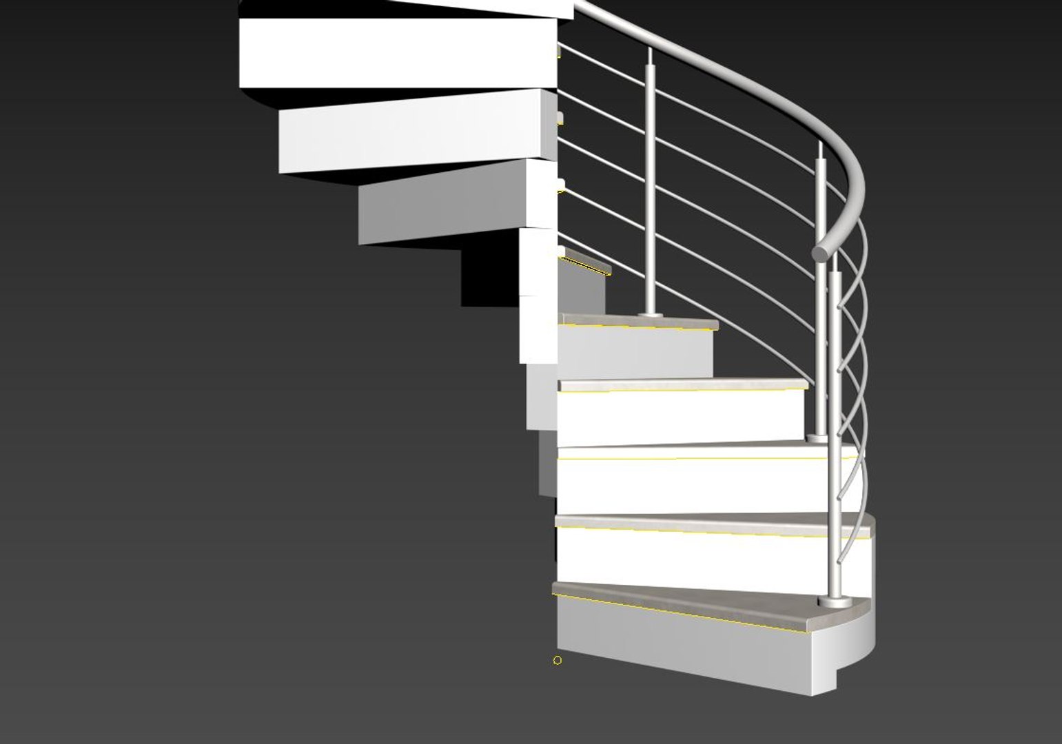 3D Spiral Stair - TurboSquid 2320965