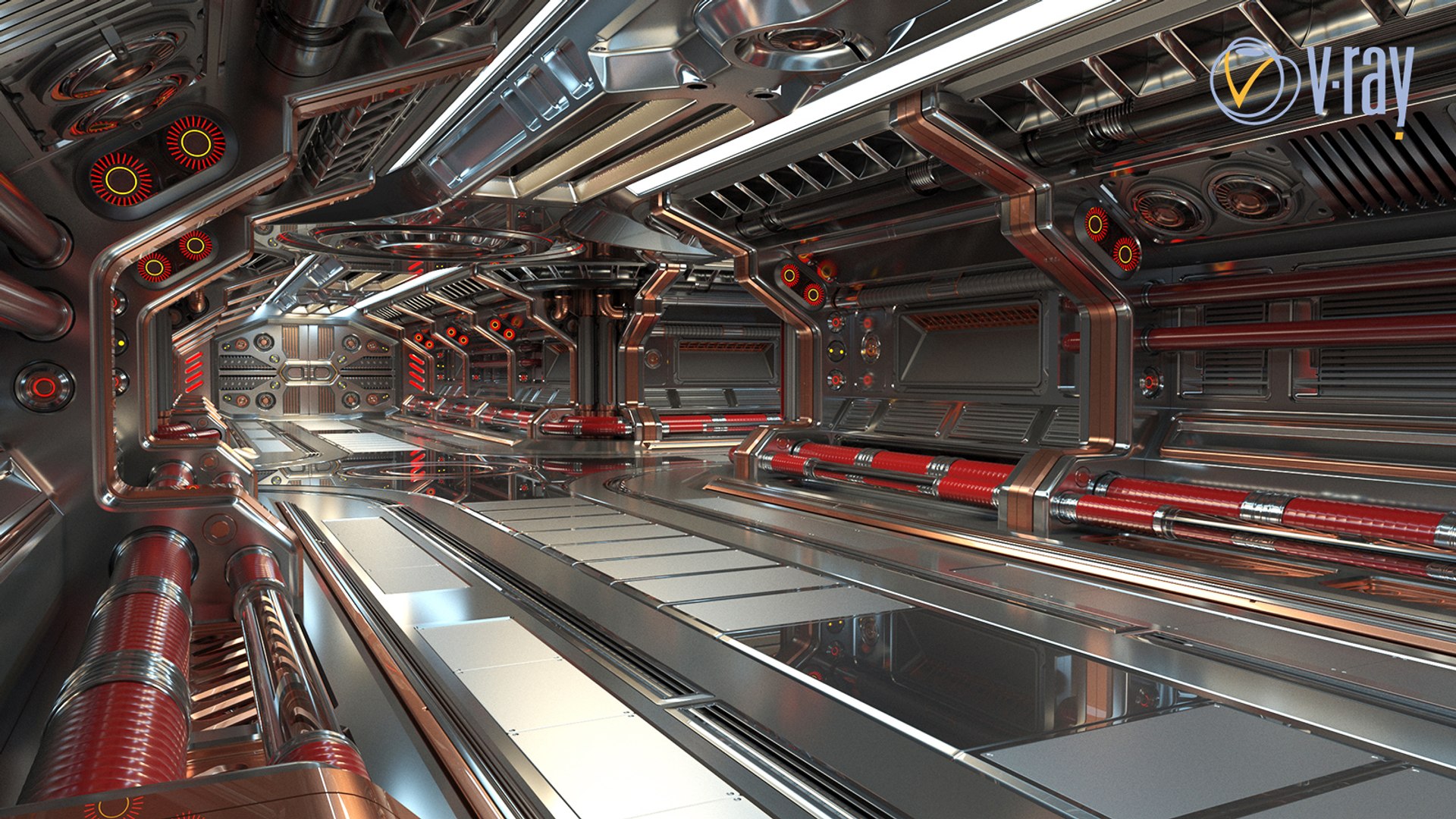 Sci-fi modular corridor basic model - TurboSquid 1366999